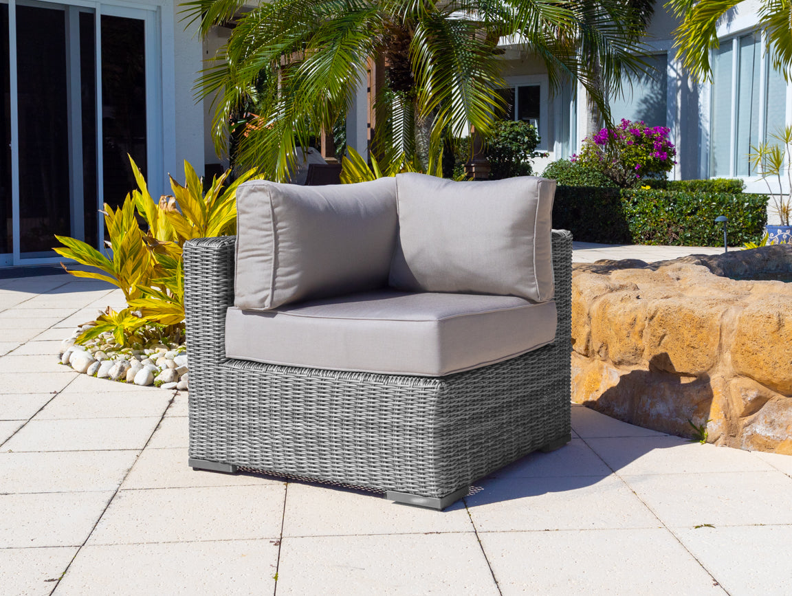 Tuscany Outdoor Patio Corner Chair in Gray – Shop4Patio.com
